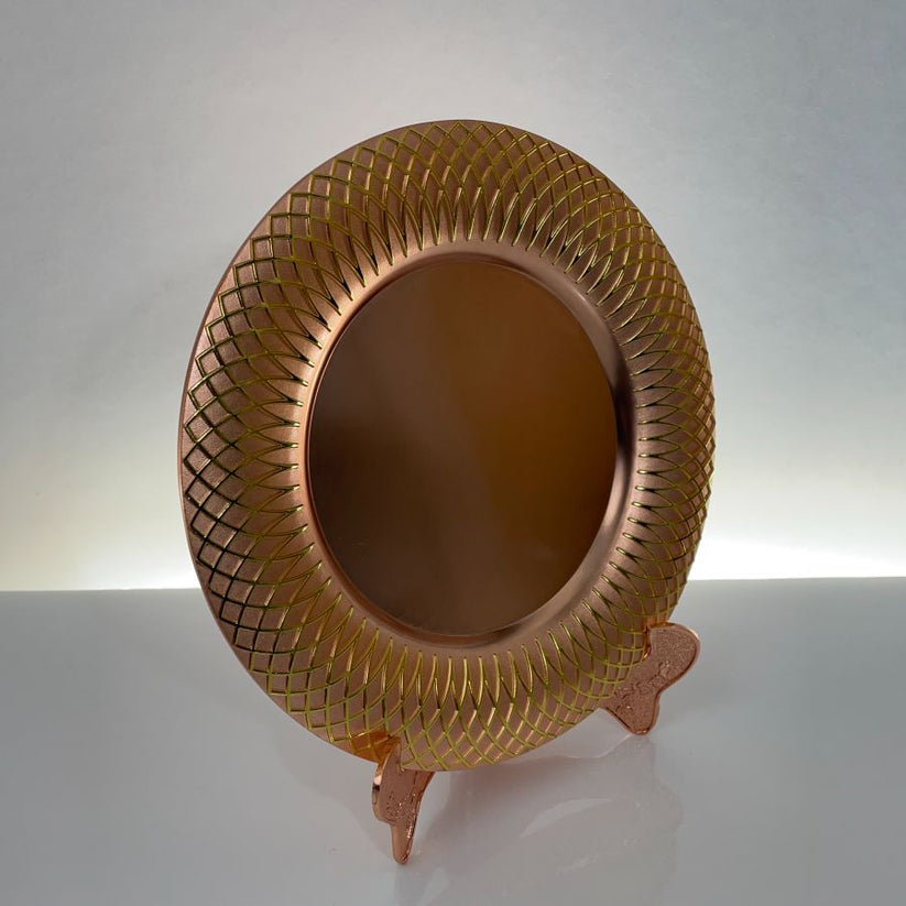Decorative Brass Presentation Plate with Gold Trim - Philip ...