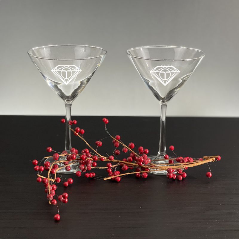 Personalized Martini Glasses Custom Engraved Set of 2- Lemon Drop ...
